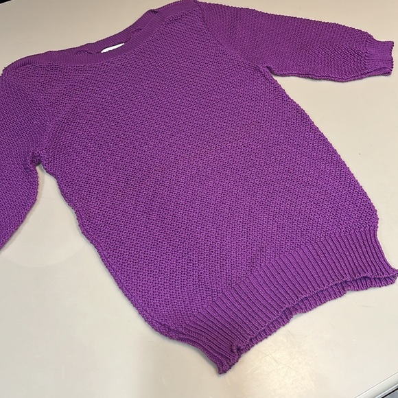 Koret | Sweaters | Vintage Koret Purple Crocheted Sweater Large Nwt ...